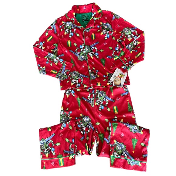 Disney | Pajamas | Toy Story Flannel Pajamas Christmas 2piece | Poshmark